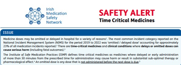 Publications & Alerts - Irish Medication Safety Network